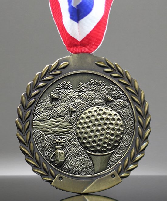 Traditional Golf Medal