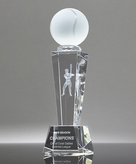 Crystal Baseball Tower | Edco Awards