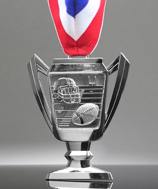 Football Trophy Cup Medals - Silver | Edco Awards