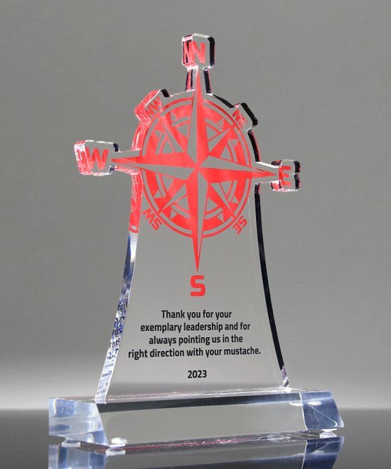 Acrylic Compass Award: Celebrating Direction and Achievement | Edco Awards