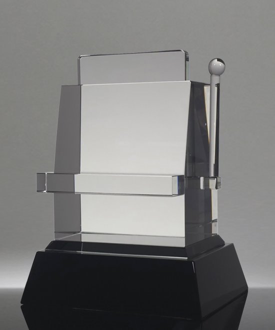 Casino Slot Machine Crystal Award | Jackpot Trophy | Edco Awards