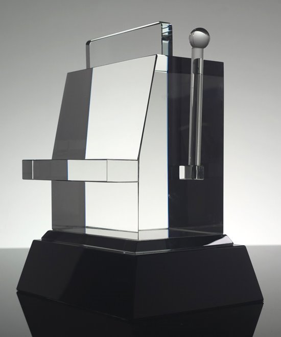 Casino Slot Machine Crystal Award | Jackpot Trophy | Edco Awards