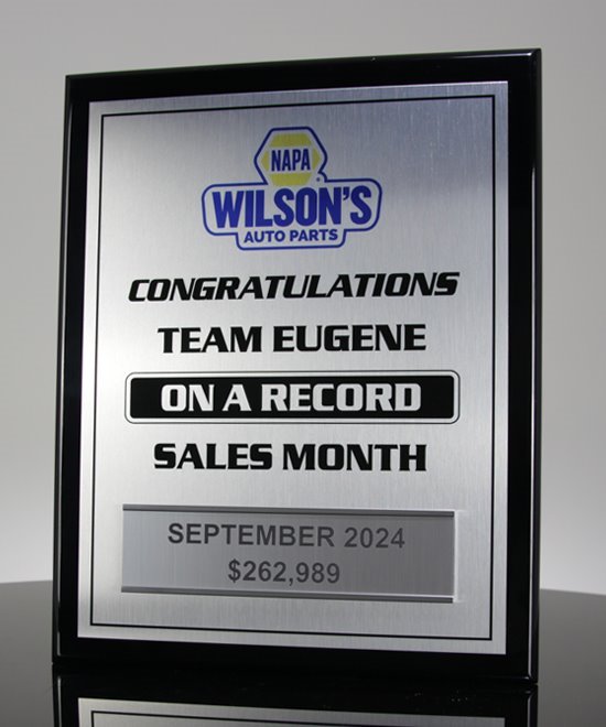 Record Breaker Achievement Plaque | Edco Awards