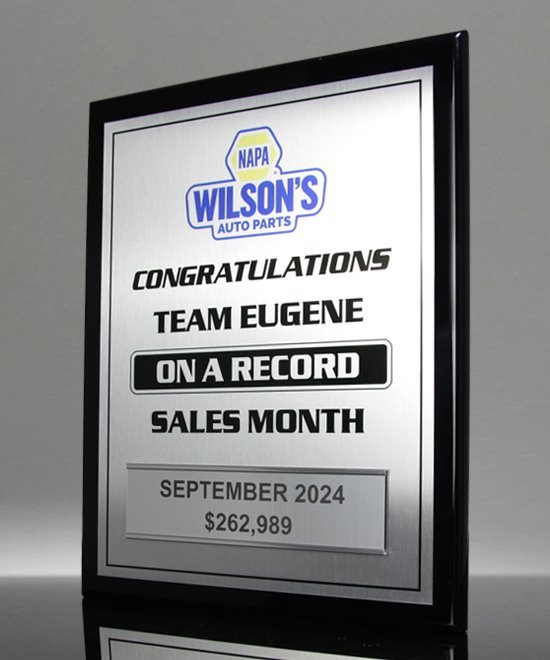 Record Breaker Achievement Plaque | Edco Awards