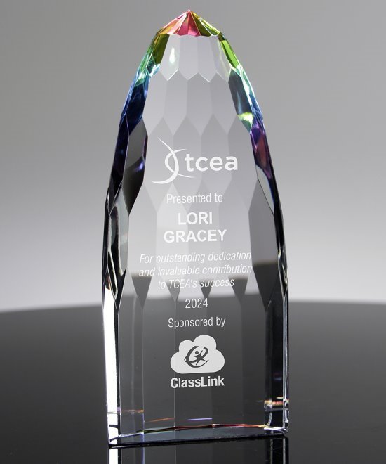 Gem-Cut Prismatic Crystal Arch Award | Edco Awards
