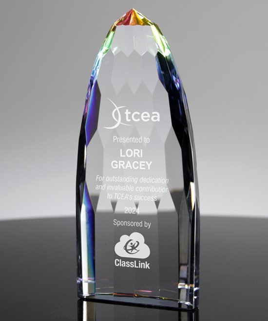 Gem-Cut Prismatic Crystal Arch Award | Edco Awards