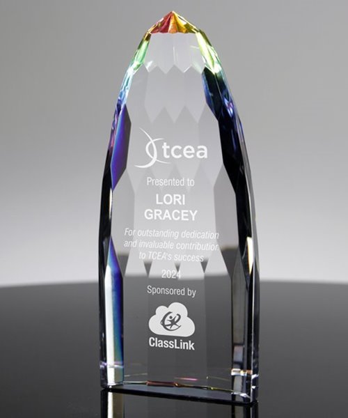 Gem-Cut Prismatic Crystal Arch Award | Edco Awards