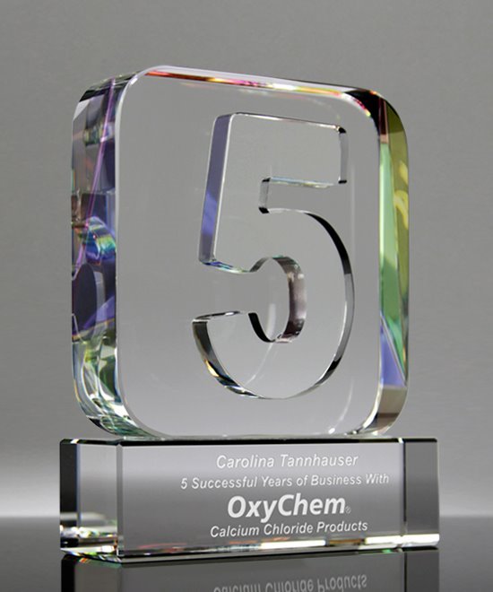 5 Year Crystal Prism Award | edco.com | Edco Awards