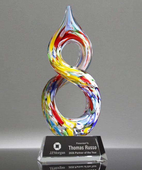 Radiant Eternity Art Glass Award | Edco Awards