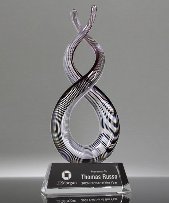 Celestial Helix Art Glass Award | edco.com | Edco Awards