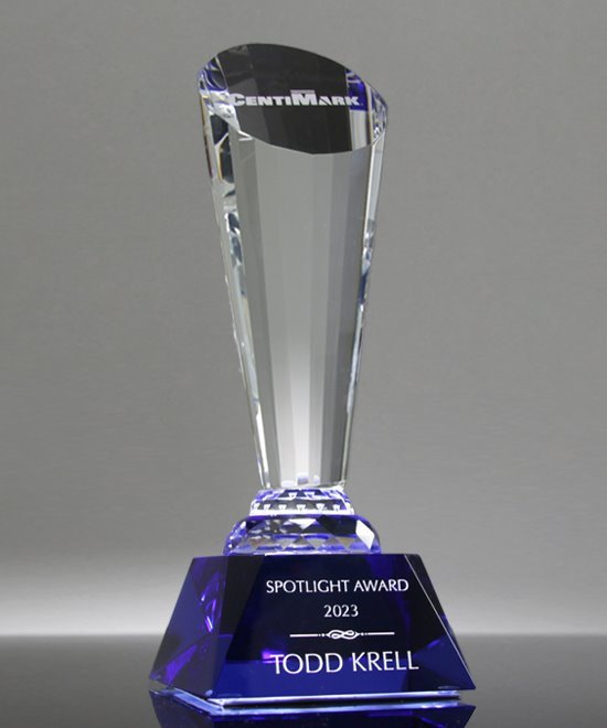 Sapphire Blue Crystal Spotlight Award | Edco Awards