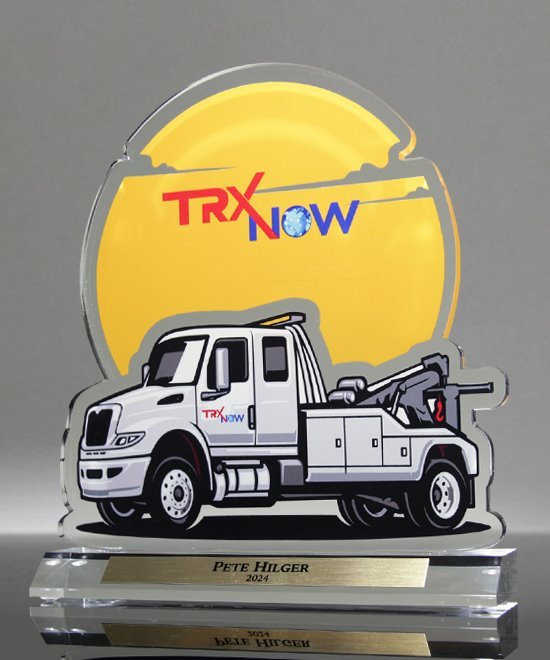 Tow Truck Acrylic Trophy | Edco Awards
