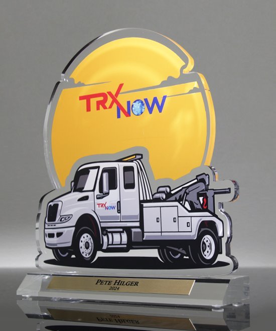 Tow Truck Acrylic Trophy | Edco Awards