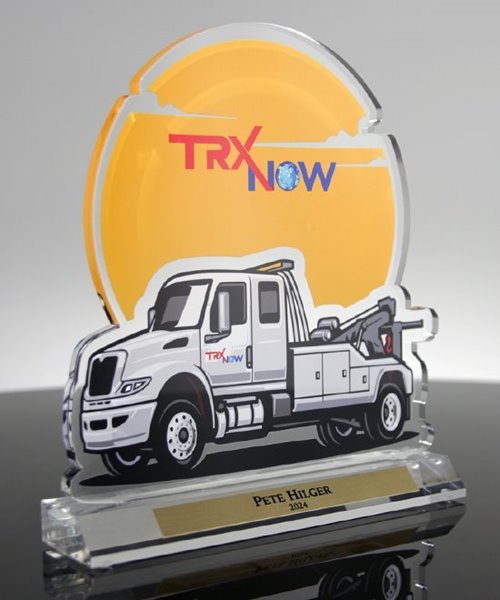 Tow Truck Acrylic Trophy | Edco Awards