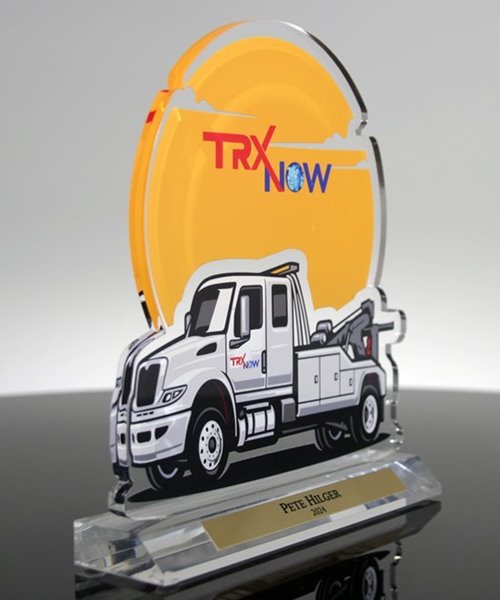 Tow Truck Acrylic Trophy | Edco Awards