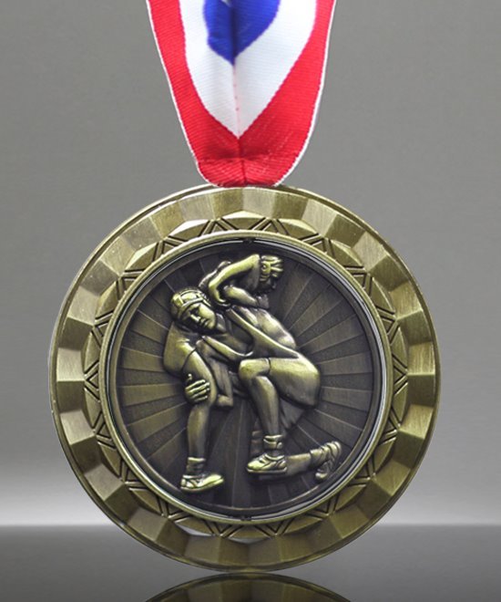Wrestling Spinner Medal | edco.com | Edco Awards