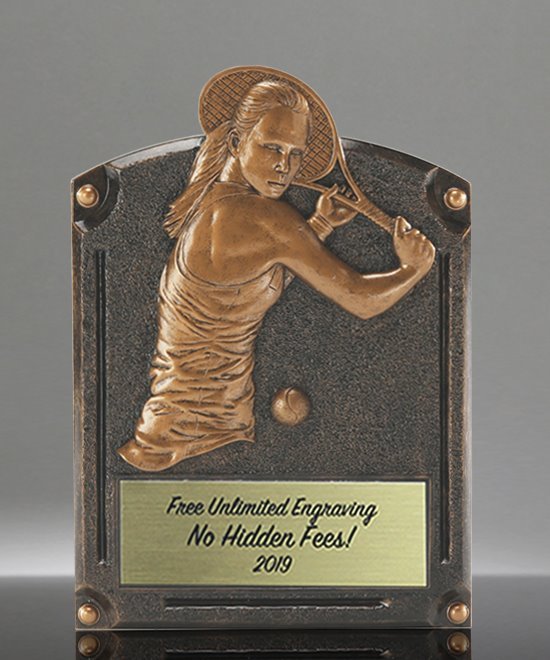 Legend of Fame Female Tennis Trophy | 54786GS | Edco Awards