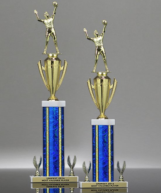 Victory Cup Volleyball Column Trophy