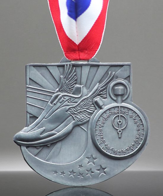 Track Star Blast Medals - Silver | Edco Awards