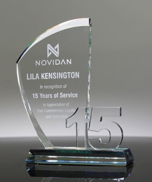 Crystal 15 Year Service Award | Spectral Milestone Series | Edco Awards