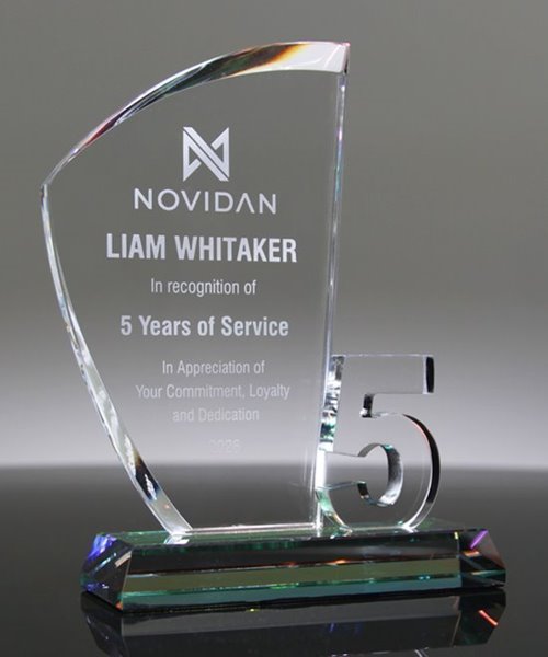 Crystal 5 Year Service Award | Spectral Milestone Series | Edco Awards