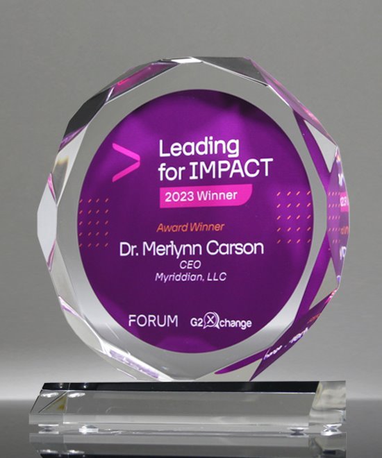 Jewel Octagon Acrylic Award - Full Color Printed | Edco Awards