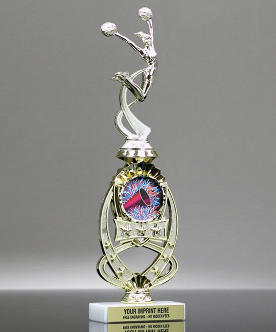 Cheerleading Trophy with Meridian Riser