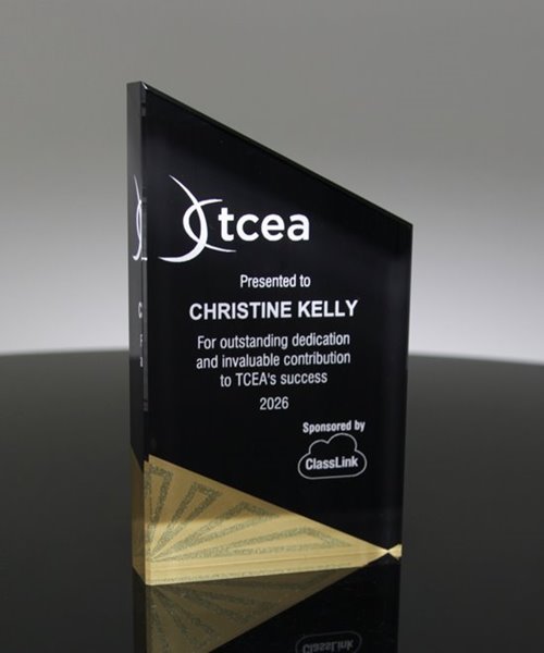 Gilded Onyx Acrylic Peak Award | BDA23 | Edco Awards