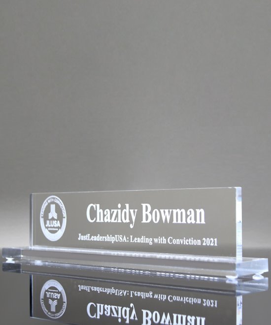 Engraved Acrylic Desk Name Block | Edco Awards