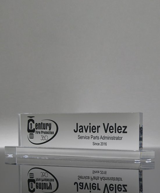 UV Printed Acrylic Name Block | Edco Awards
