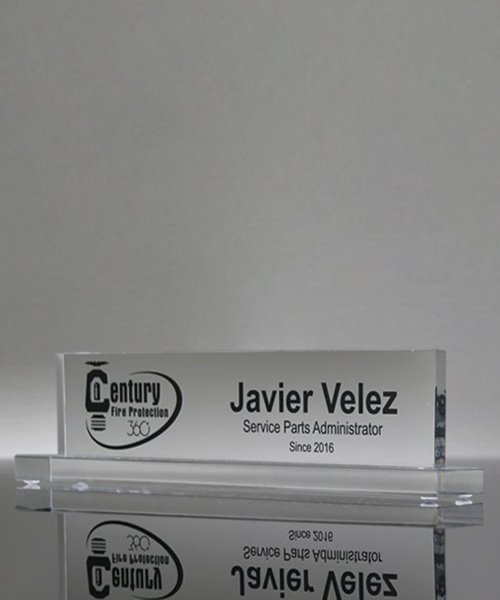 UV Printed Acrylic Name Block | Edco Awards