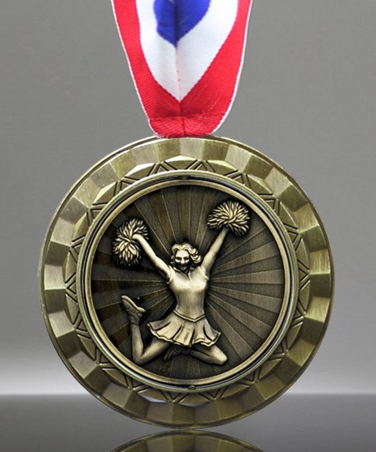Cheerleading Spinner Medal