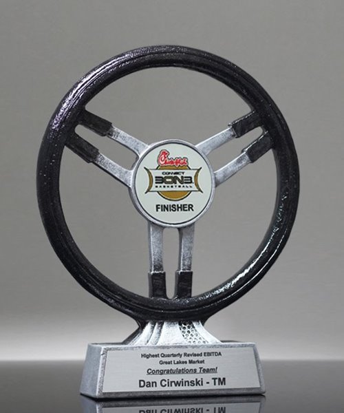 Steering Wheel Resin Trophy | RFC-1080 | Edco Awards