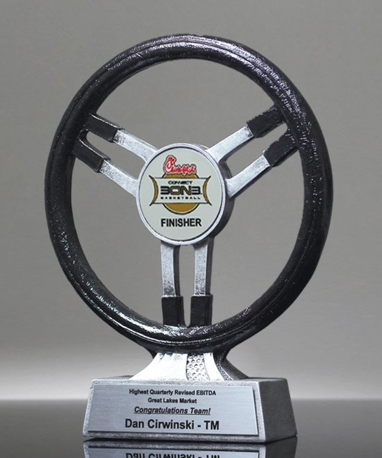 Steering Wheel Resin Trophy | RFC-1080 | Edco Awards