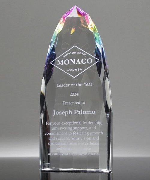 Gem-Cut Prismatic Crystal Arch Award | Edco Awards