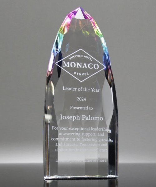 Gem-Cut Prismatic Crystal Arch Award | Edco Awards