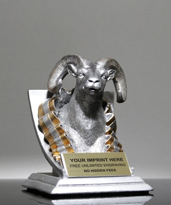 Spirit Ram Mascot Trophy Resin | Edco Awards