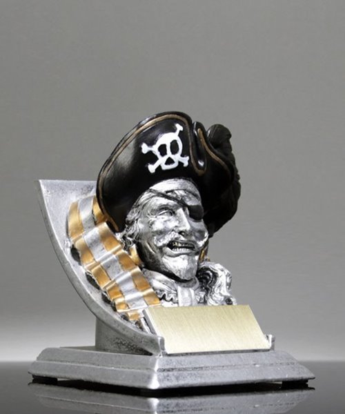 Spirit Pirate Mascot Trophy Resin | Edco Awards