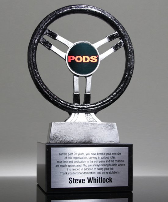 Steering Wheel Resin Trophy | Edco Awards