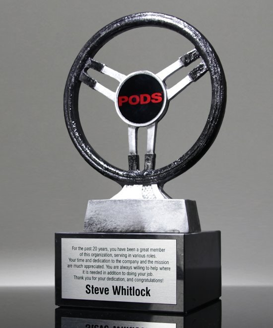 Steering Wheel Resin Trophy | Edco Awards