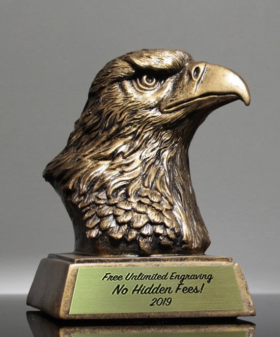Golden Eagle Bust Trophy | Edco Awards