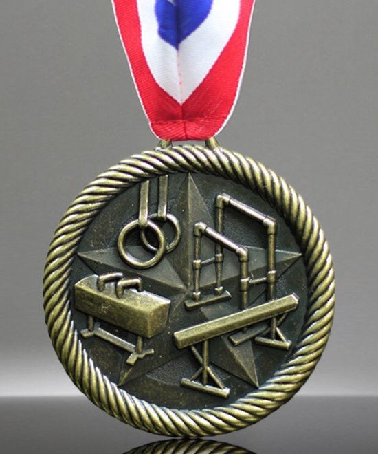 Engraved Gymnastics Award Medals | Edco Awards