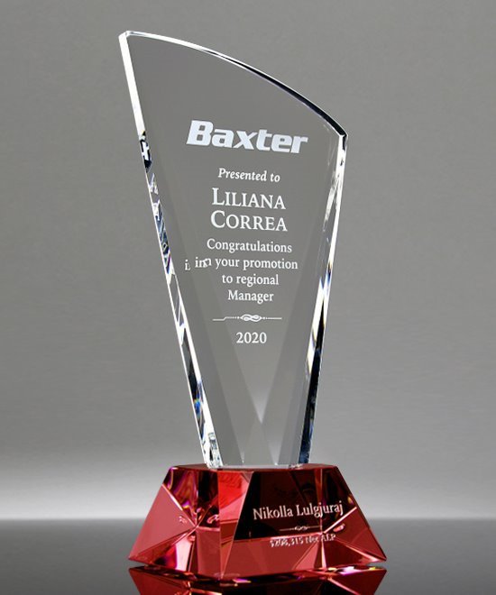 Red Crystal Flare Award | Edco Awards