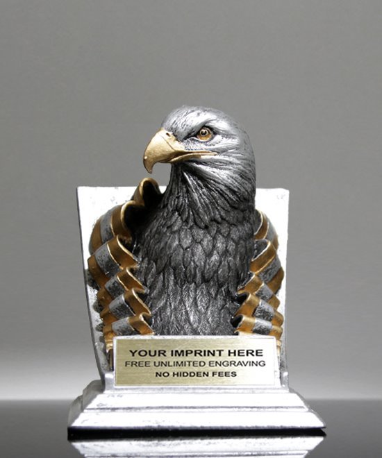 Spirit Eagle Mascot Trophy Resin | Edco Awards