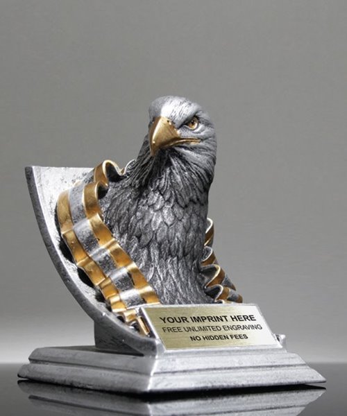 Spirit Eagle Mascot Trophy Resin | Edco Awards