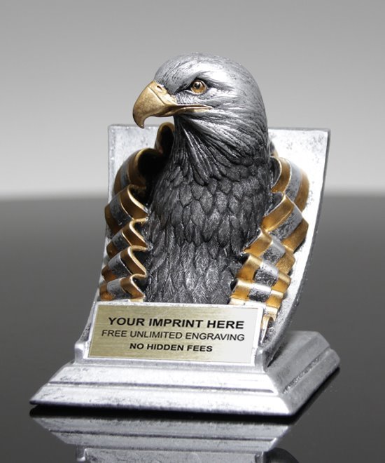 Spirit Eagle Mascot Trophy Resin | Edco Awards