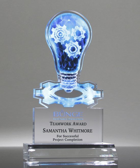 Teamwork Lightbulb Gears Award | Edco Awards