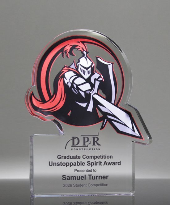 Acrylic Knight Paperweight Trophy | Edco Awards