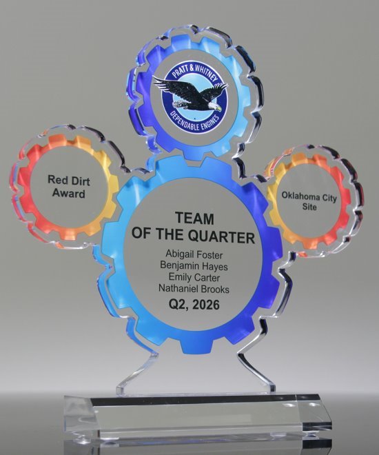 Gear Synergy Acrylic Award | Edco Awards