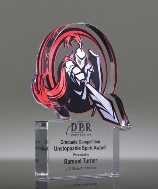 Acrylic Knight Paperweight Trophy | Edco Awards